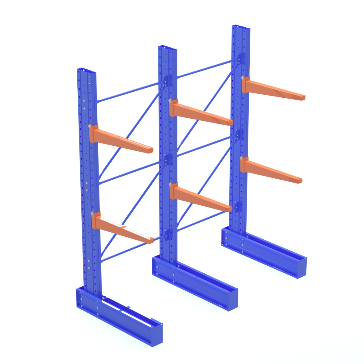 Heavy Duty Cantilever Racking | 3630mm Height 2 Bay Single Side ...