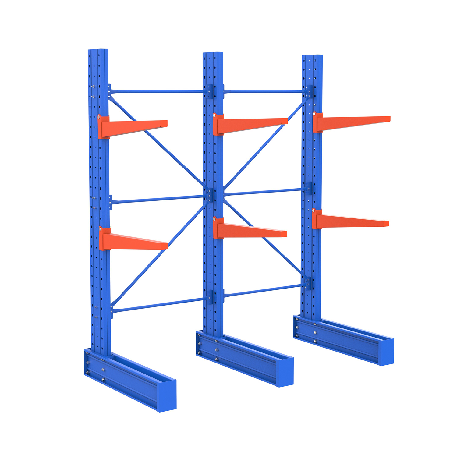 Heavy Duty Cantilever Racking | 3630mm Height 2 Bay Single Side ...