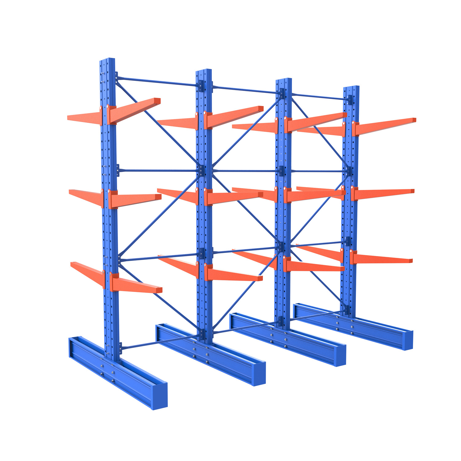 Heavy Duty Cantilever Racking | 4290mm Height 3 Bay Double Side ...