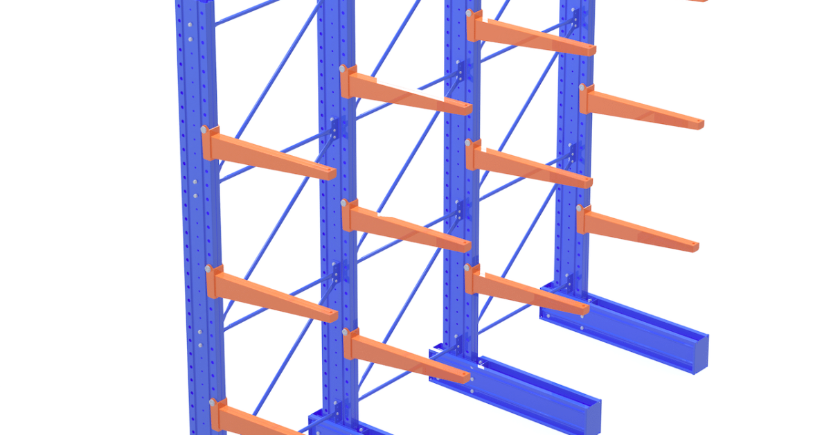 Heavy Duty Cantilever Racking | 4290mm Height 3 Bay Single Side ...