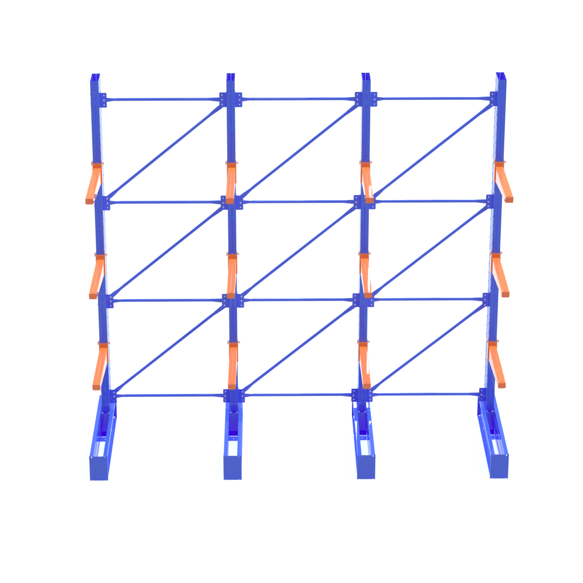 Heavy Duty Cantilever Racking | 4290mm Height 3 Bay Single Side ...