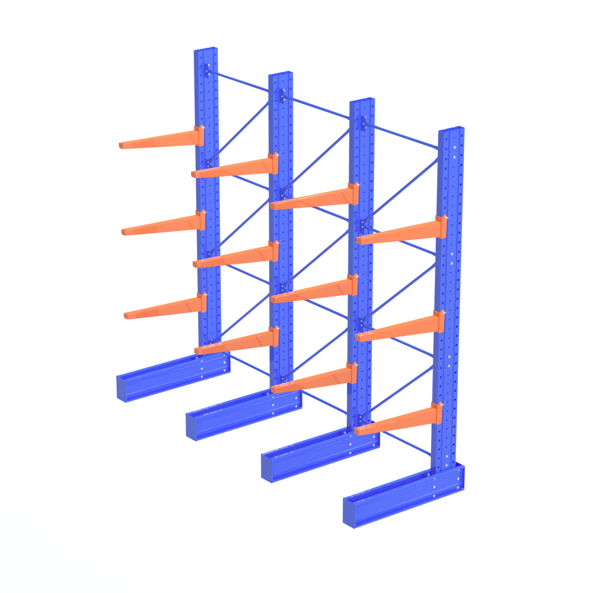 Heavy Duty Cantilever Racking | 4290mm Height 3 Bay Single Side ...