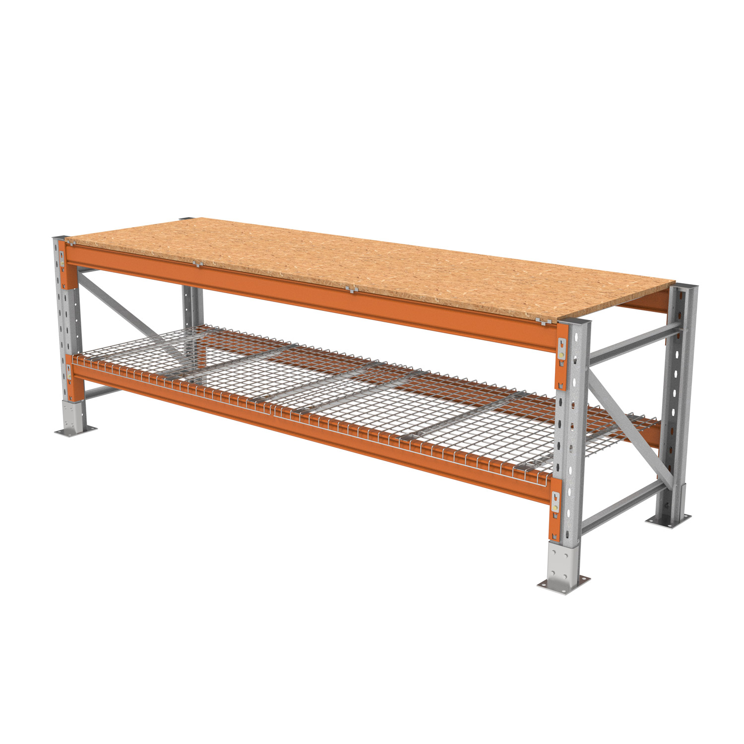 Pallet Racking Work Bench No Wheel 2591mm Long | Super Rack
