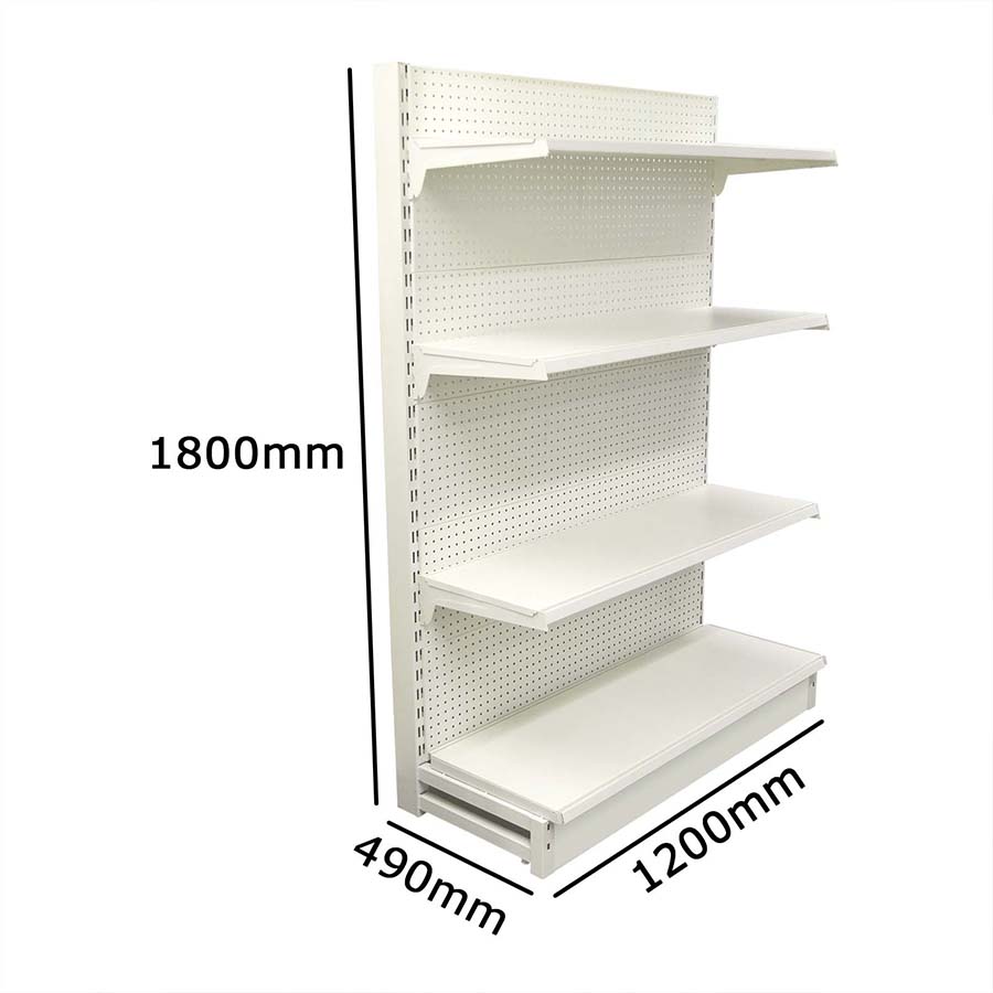 1.8m H X 2.4m W Single Sided Shelving | For Shop Display Retail Grocery ...