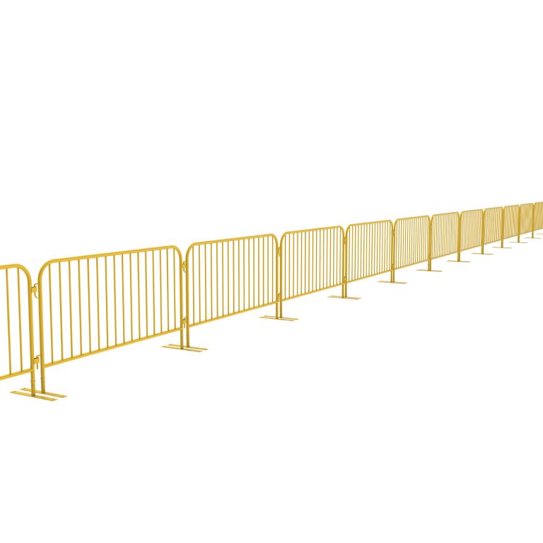 Yellow Crowd Control Barrier Idea For Construction Site And Event ...