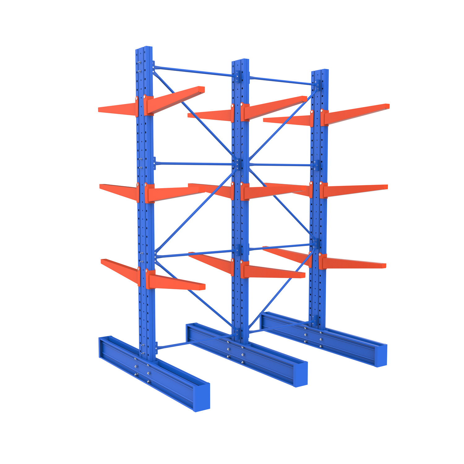Heavy Duty Cantilever Racking | 4290mm Height 2 Bay Double Side ...