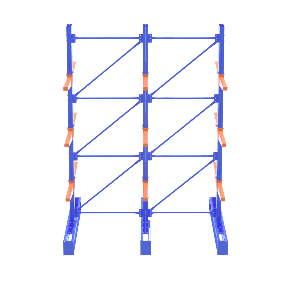 Heavy Duty Cantilever Racking | 4290mm Height 2 Bay Double Side ...
