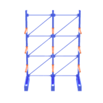 Heavy Duty Cantilever Racking | 4267mm Height 2 Bay Single Side ...