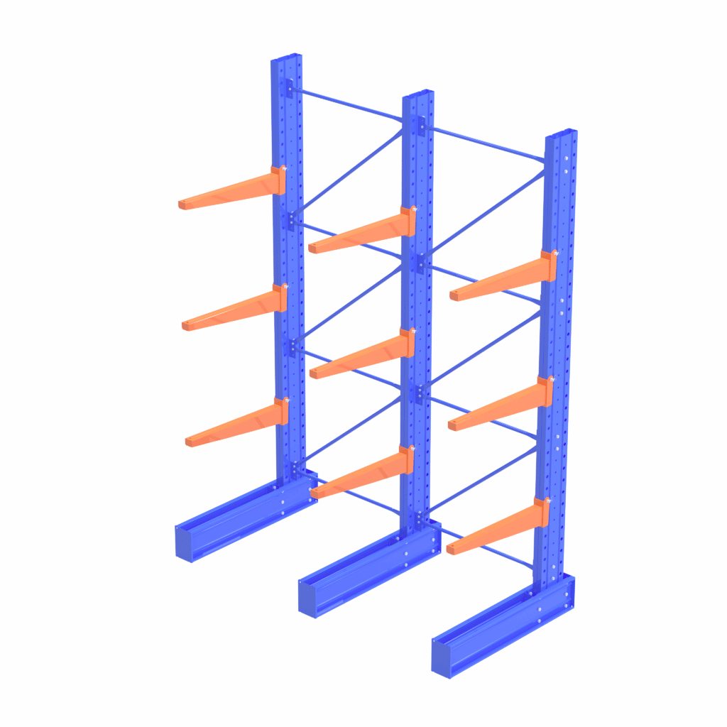 Heavy Duty Cantilever Racking | 4290mm Height 2 Bay Single Side ...