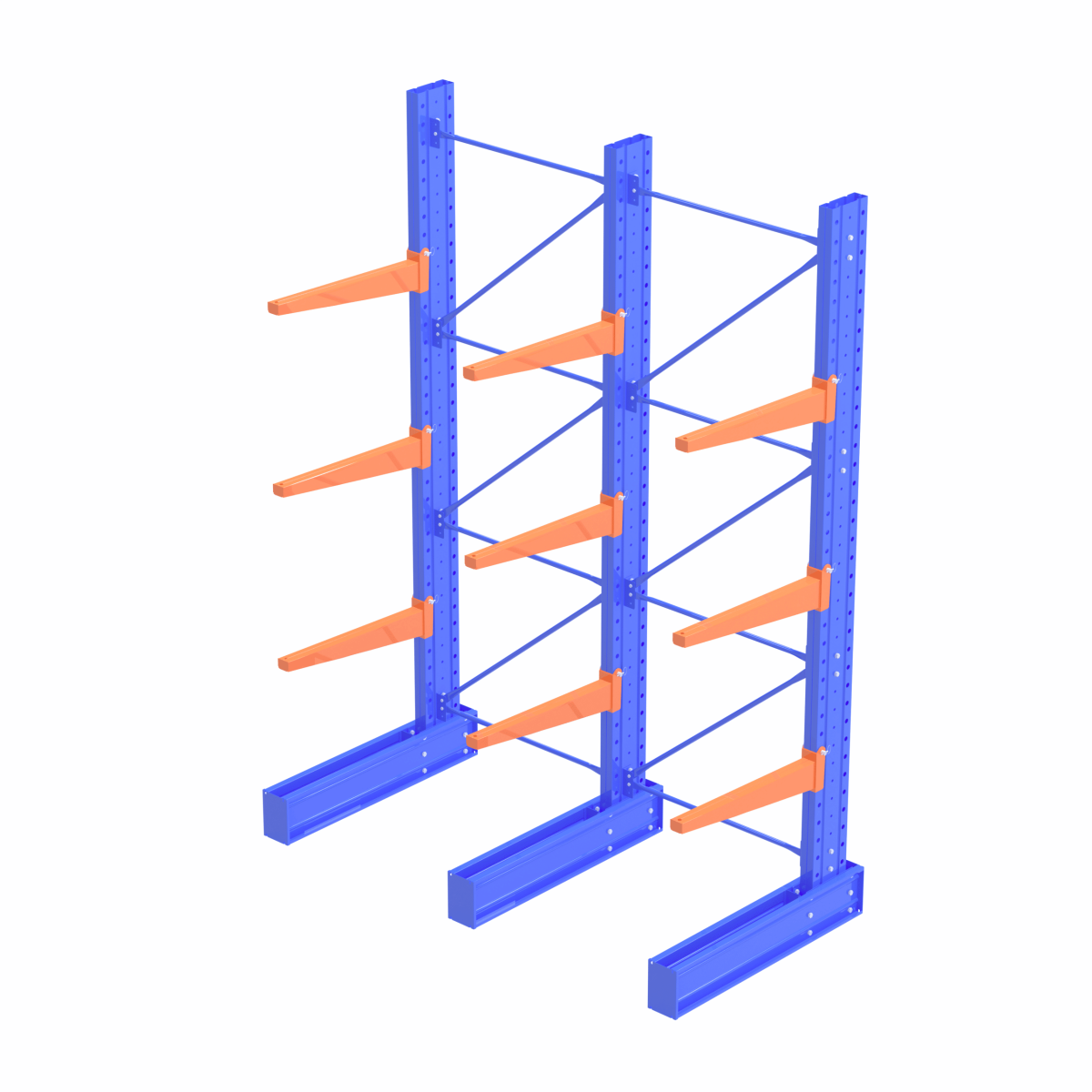 Heavy Duty Cantilever Racking | 4290mm Height 2 Bay Single Side ...