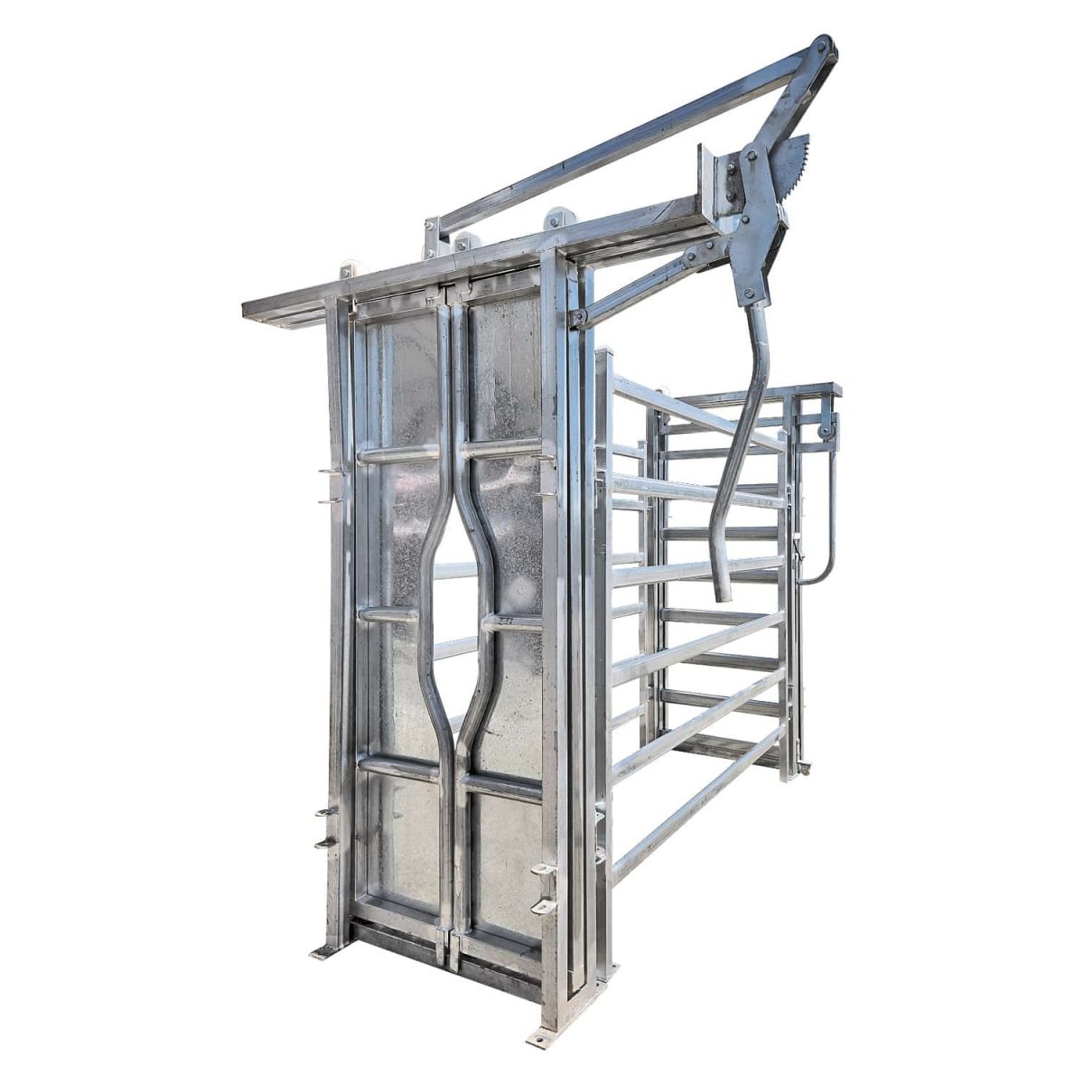 Short Cattle Crush Auto Headbail | Super Rack