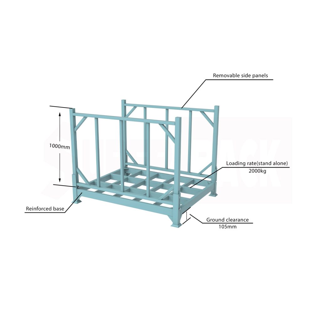 Stackable Stillage - Stack Up Cage PC Green | Super Rack
