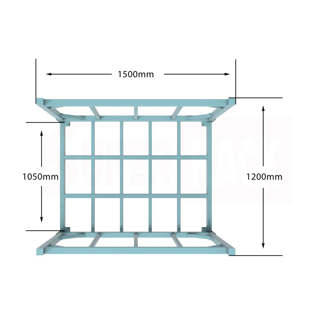 Stackable Stillage - Stack Up Cage PC Green | Super Rack