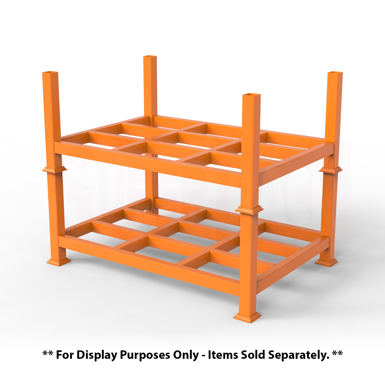 Stack Up Cage | Orange Stillage Warehouse Storage Pallet Cage | Super Rack