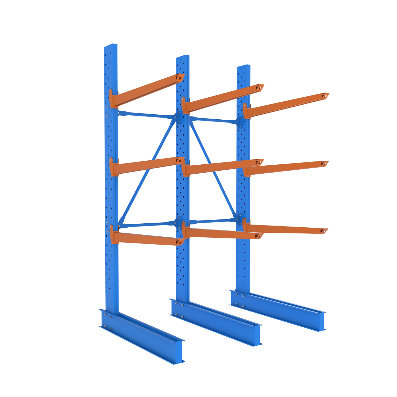 Light Duty Cantilever Racking | 3000mm H 2 Bays Single Side 1200mm Arm ...