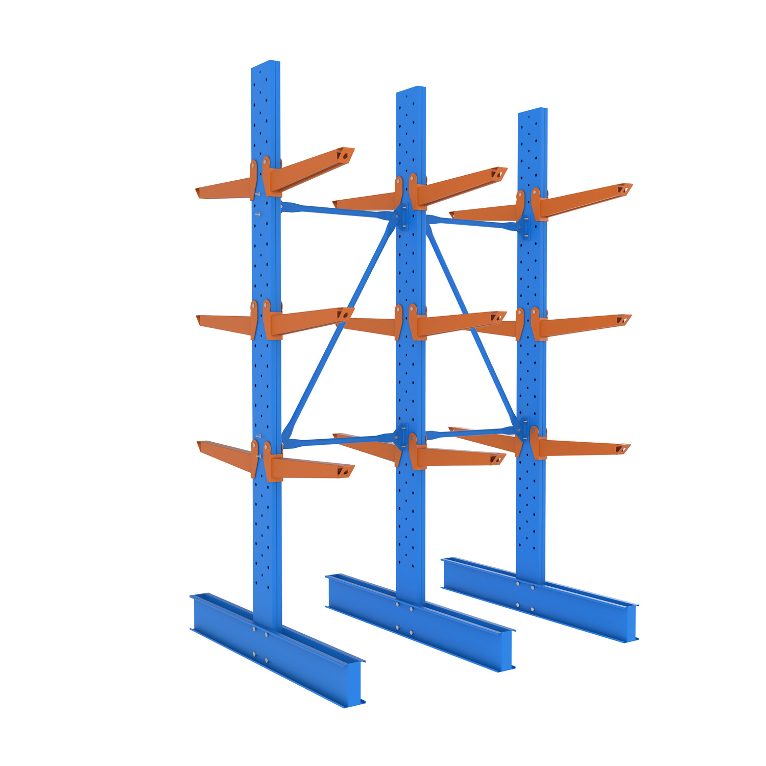 Light Duty Cantilever Racking | 3000mm H 2 Bays Double Side 600mm Arm ...