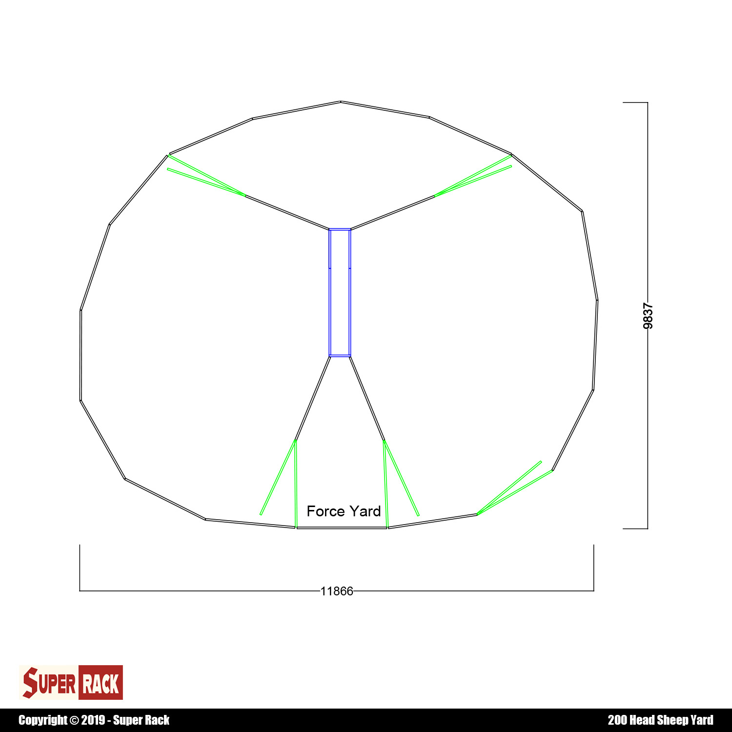 200 Head Sheep Yard Design
