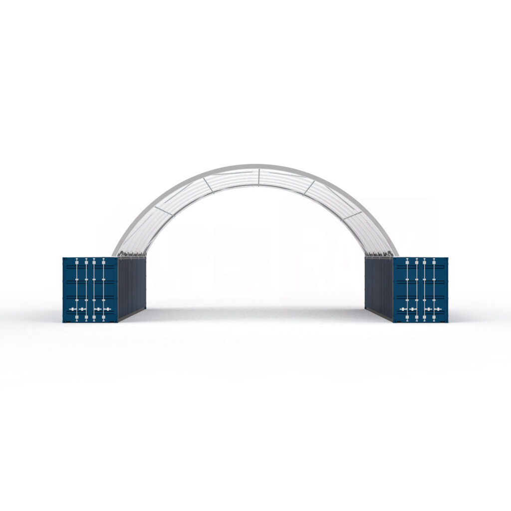 Container Dome Shelter Single Truss 12m X 12m | Super Rack