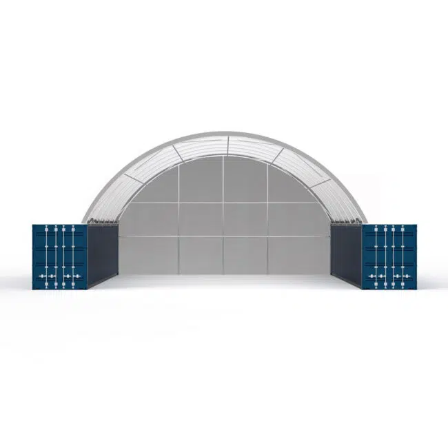 Container Dome Shelter Single Truss 12m X 12m | Super Rack