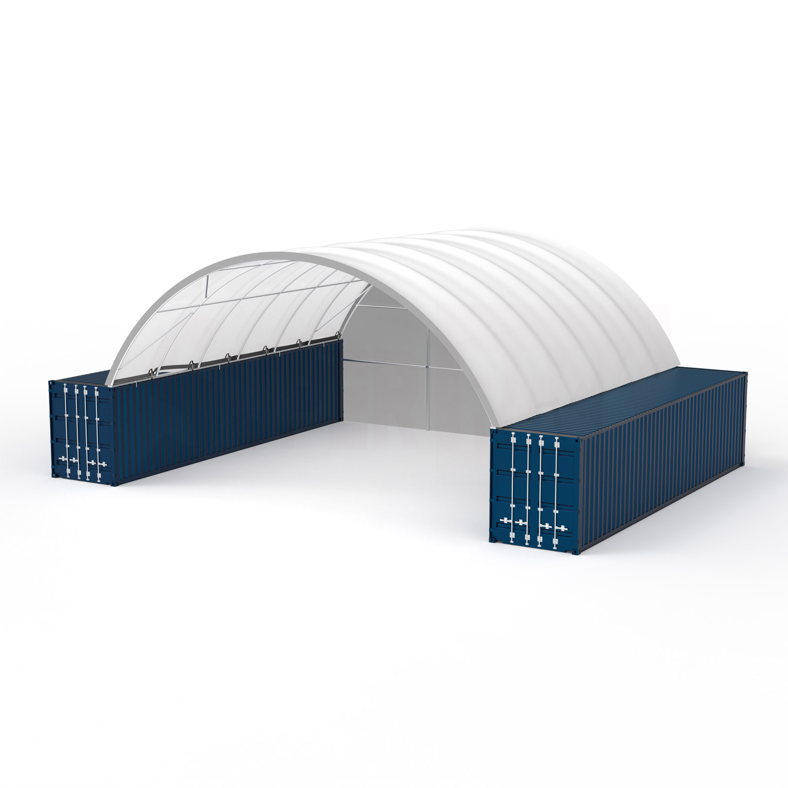 Container Dome Shelter Single Truss 12m X 12m | Super Rack