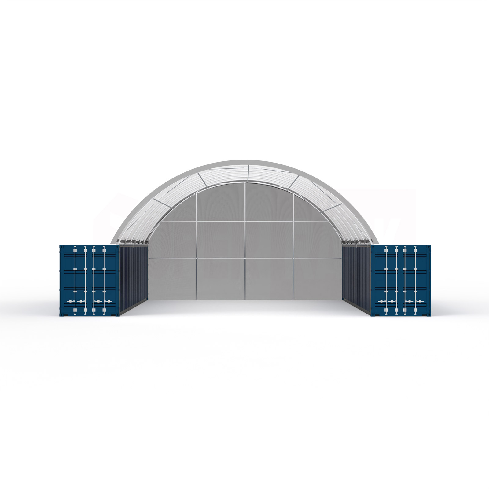 Container Dome Shelter Single Truss 10m X 12m | Super Rack