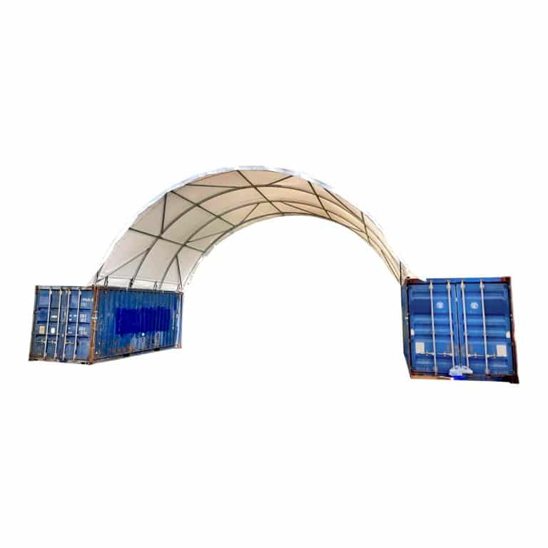 Container Dome Shelter Single Truss 10m x 6m | Super Rack