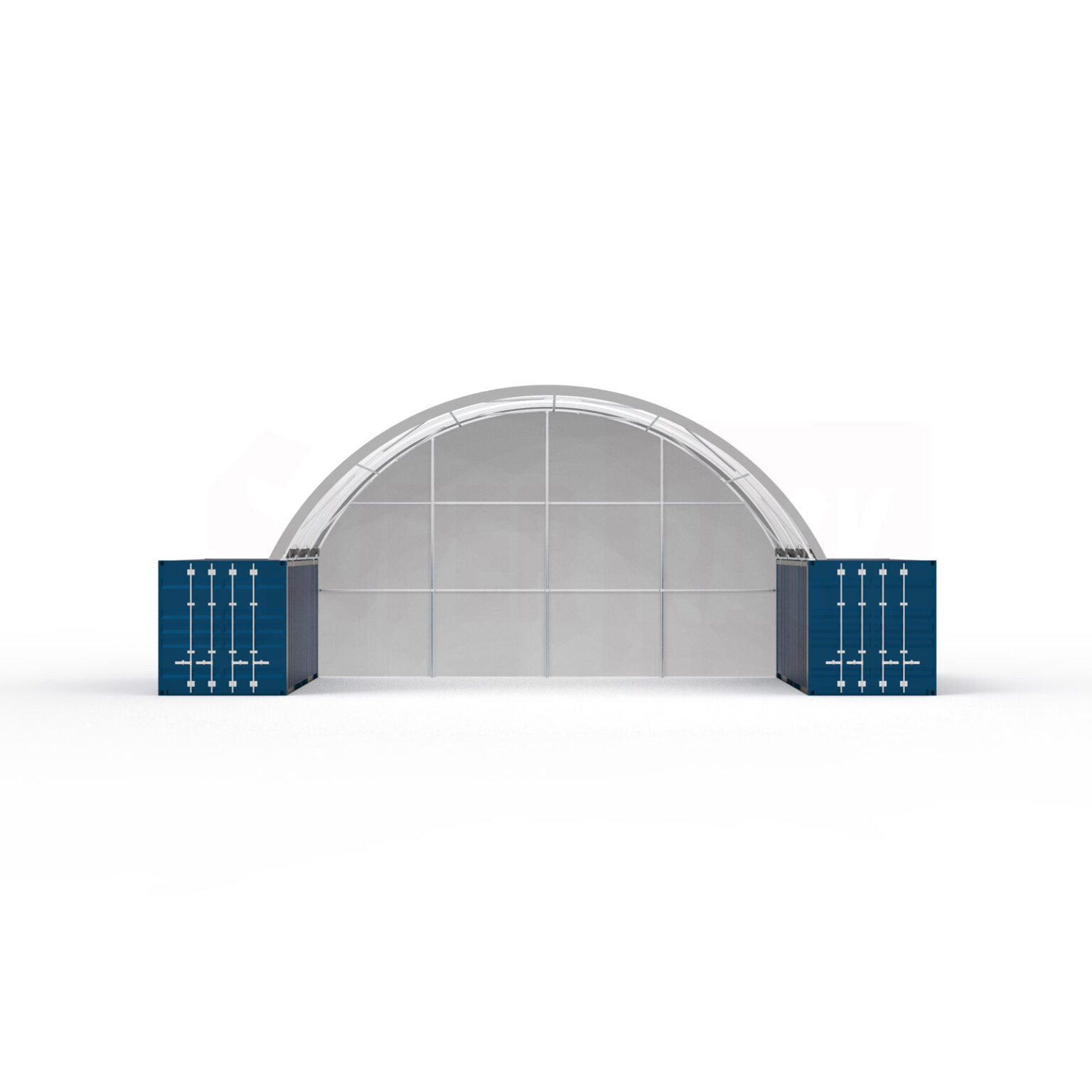 Container Dome Shelter Single Truss 10m X 6m | Super Rack