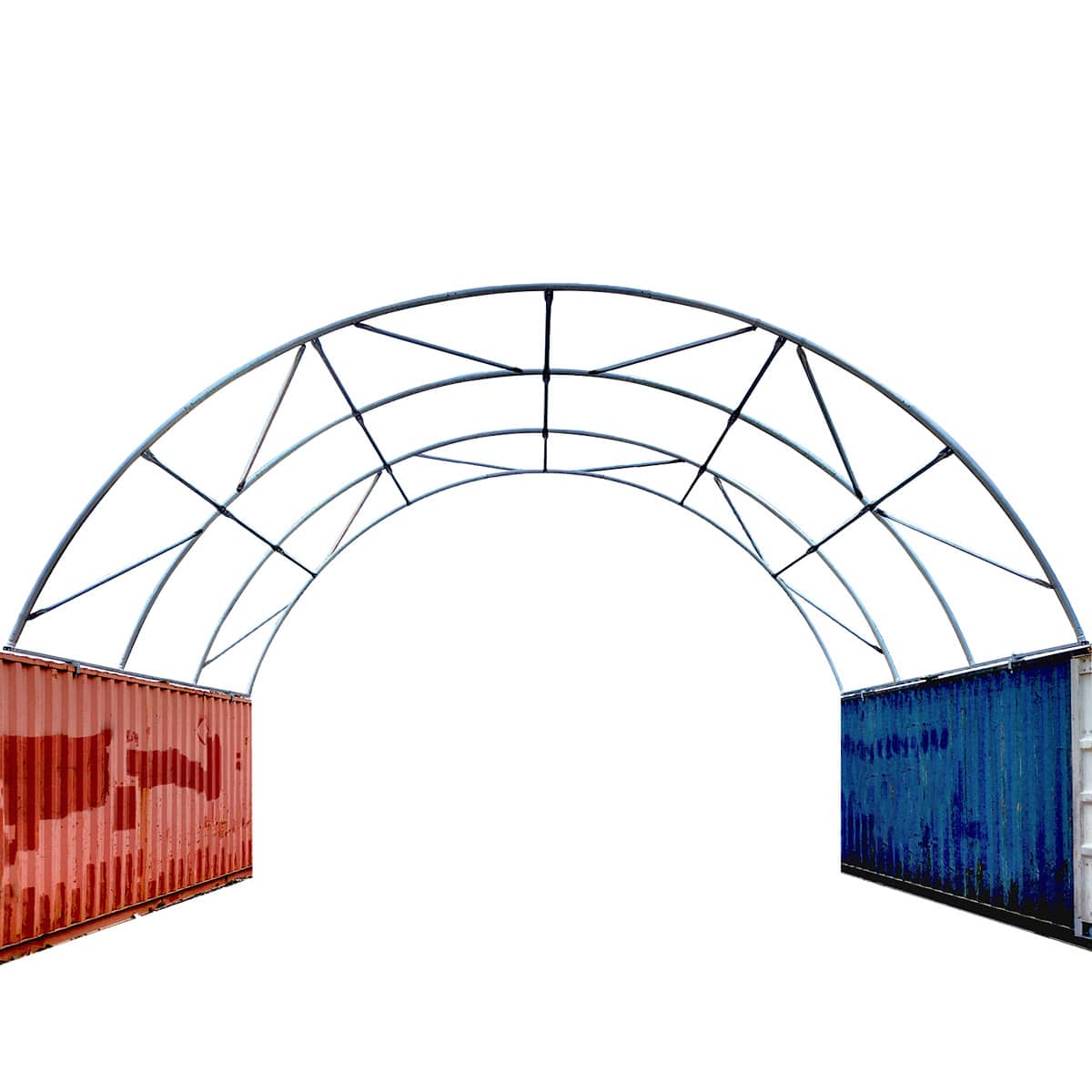 Container Dome Shelter Single Truss 10m x 6m | Super Rack
