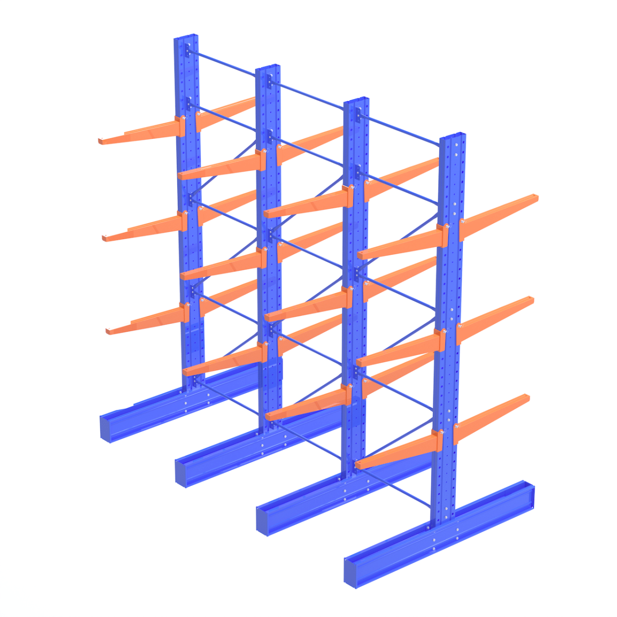 Heavy Duty Cantilever Racking | 4840mm Height 3 Bay Double Side ...