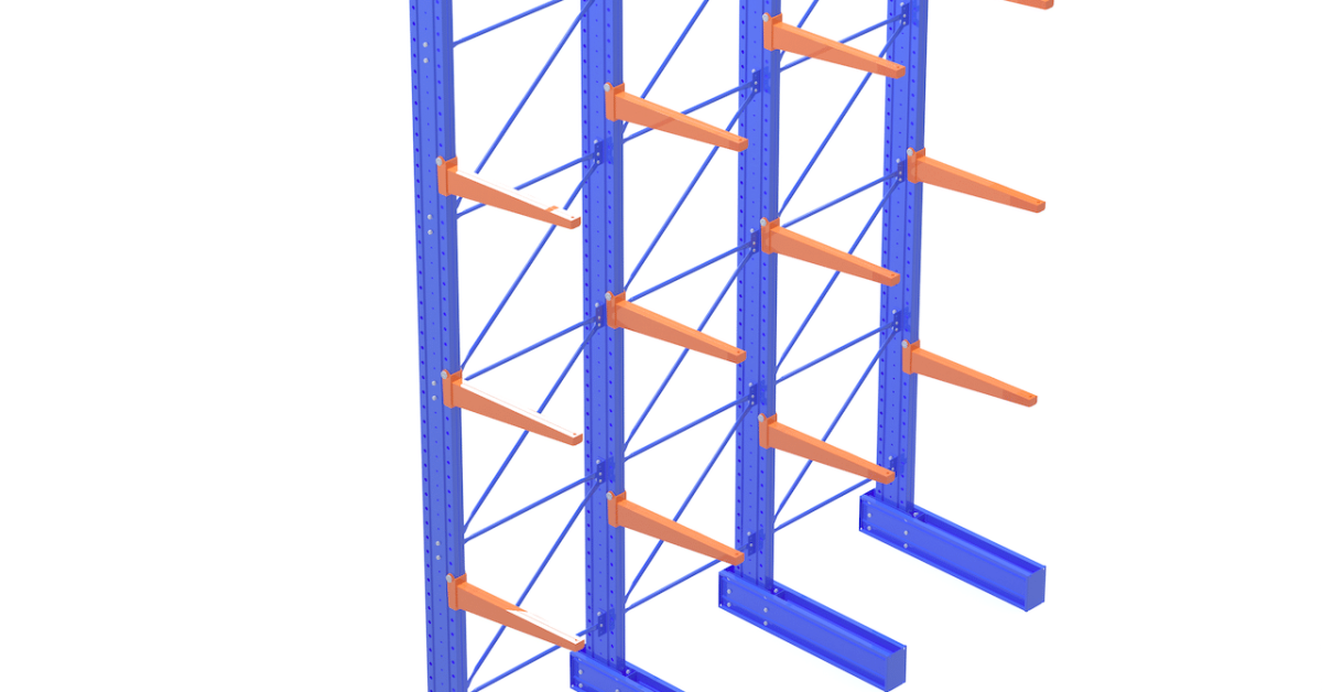 Heavy Duty Cantilever Racking | 5940mm Height 3 Bay Single Side ...