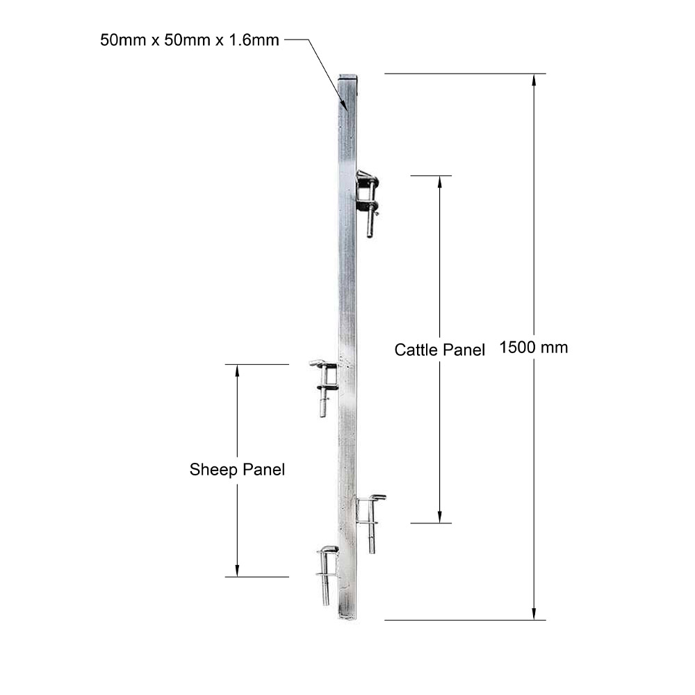 Cattle Sheep Adapter Post | Super Rack