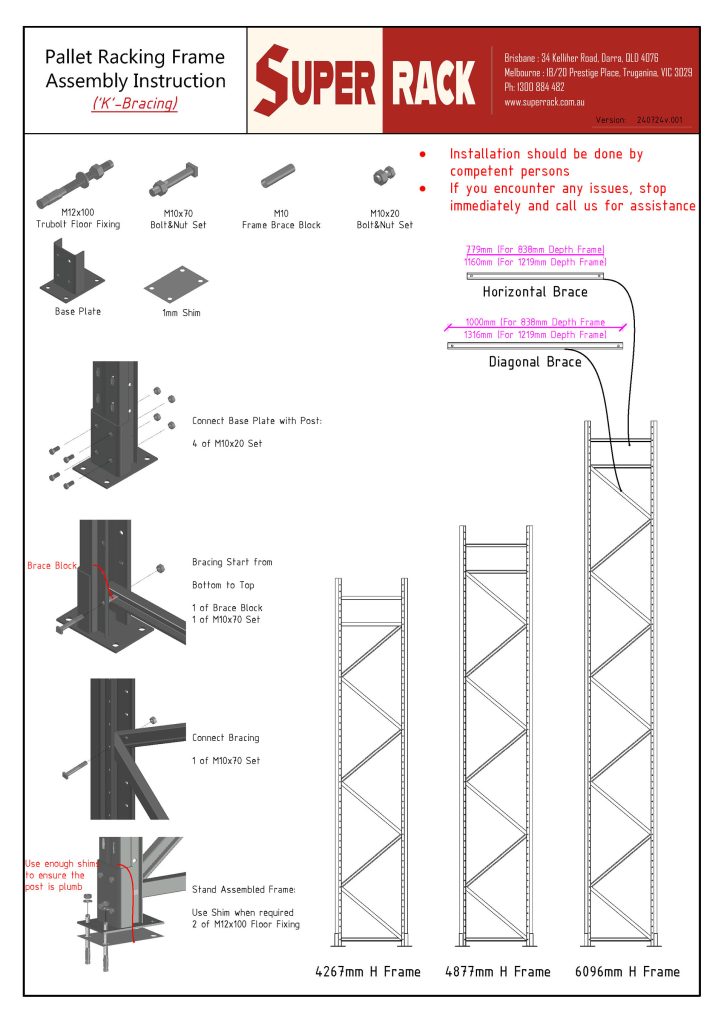 3048 Height Pallet Racking System | Warehouse Storage Shelving Rack ...