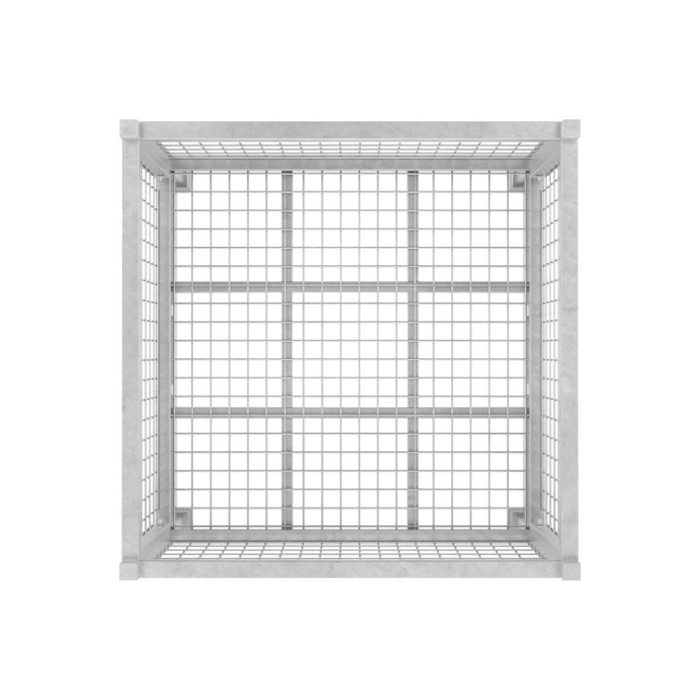 1m X 1m X 0.6m HDG Stack Up Pallet Cage | Super Rack