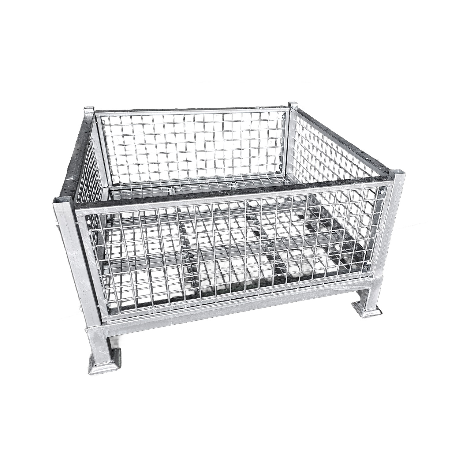 1m X 1m X 0.6m HDG Stack Up Pallet Cage | Super Rack