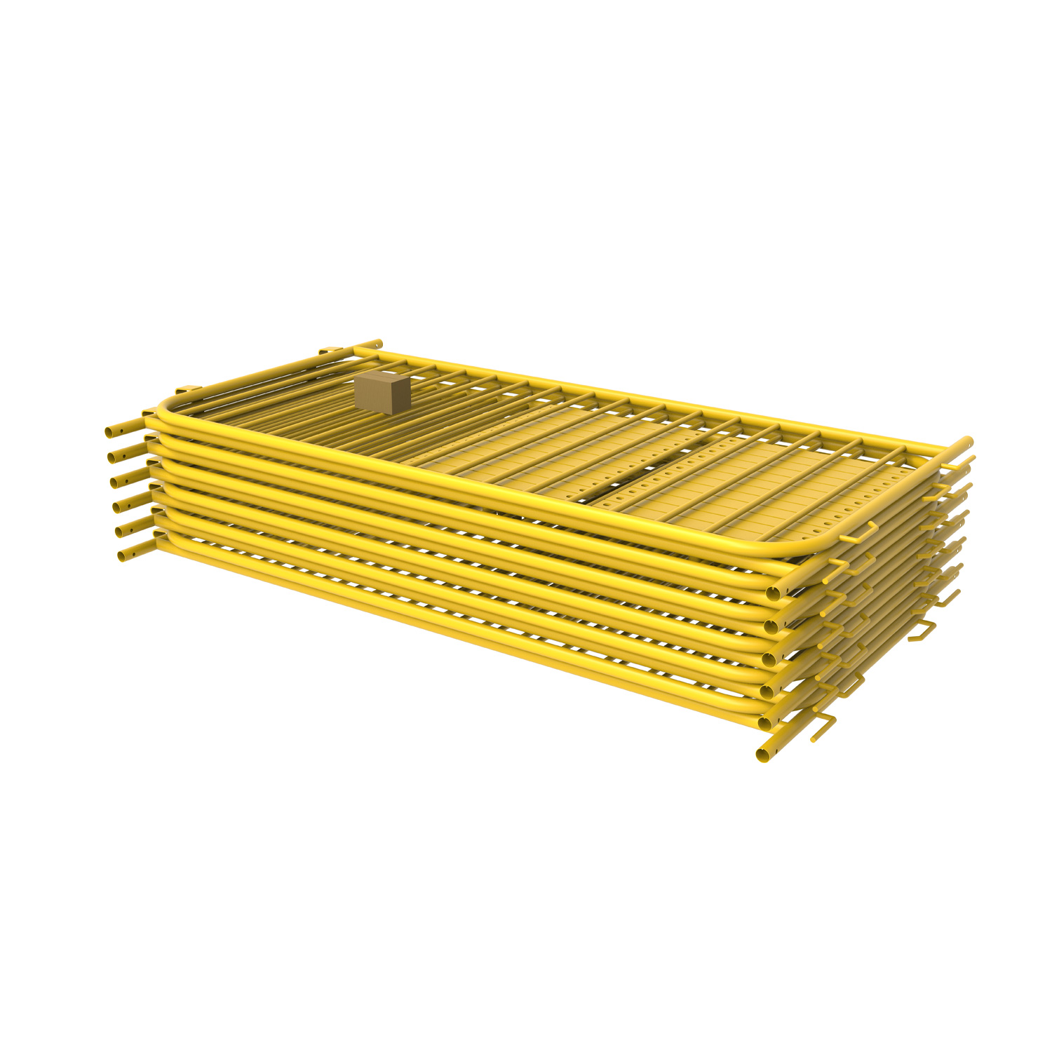 25m Yellow Crowd Control Barrier Set | Super Rack