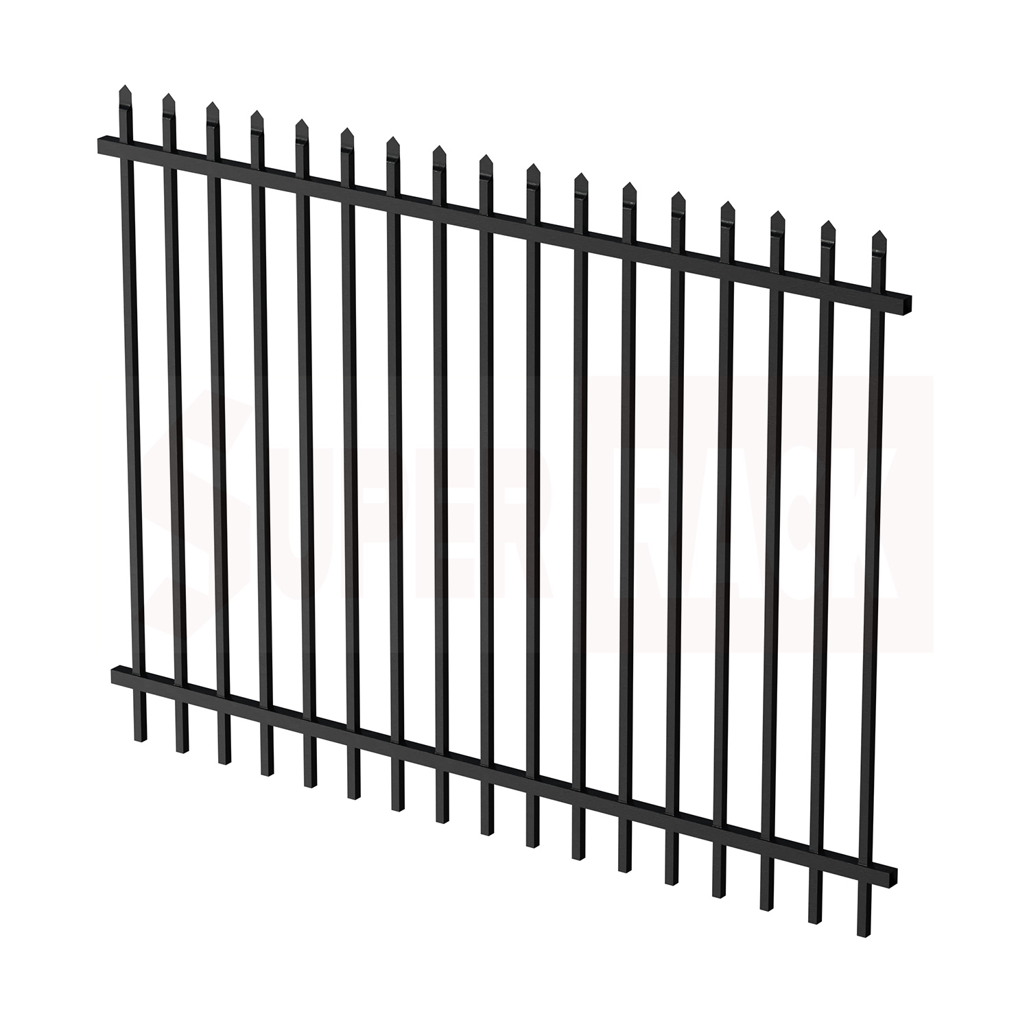 1.8M High Steel Spear Top Security Fencing Panel