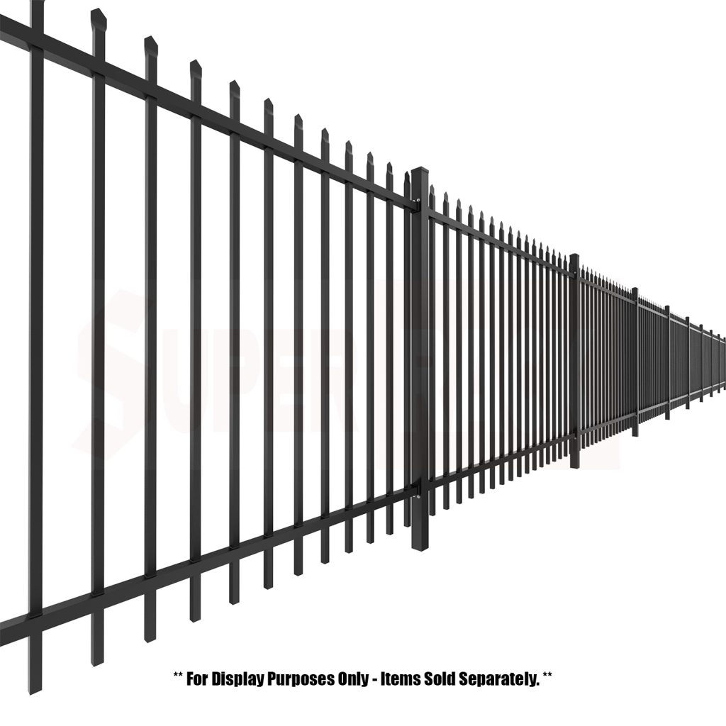 1.8M High Steel Spear Top Security Fencing Panel | Super Rack