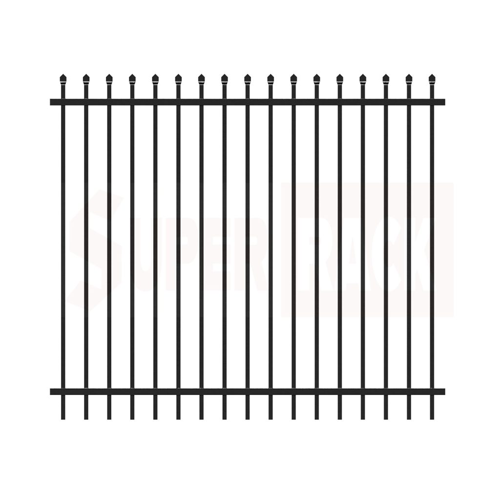 2.1M High Steel Spear Top Security Fencing Panel | Super Rack