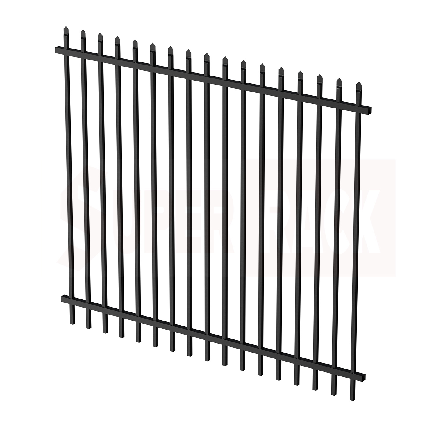 2.1M High Steel Spear Top Security Fencing Panel | Super Rack