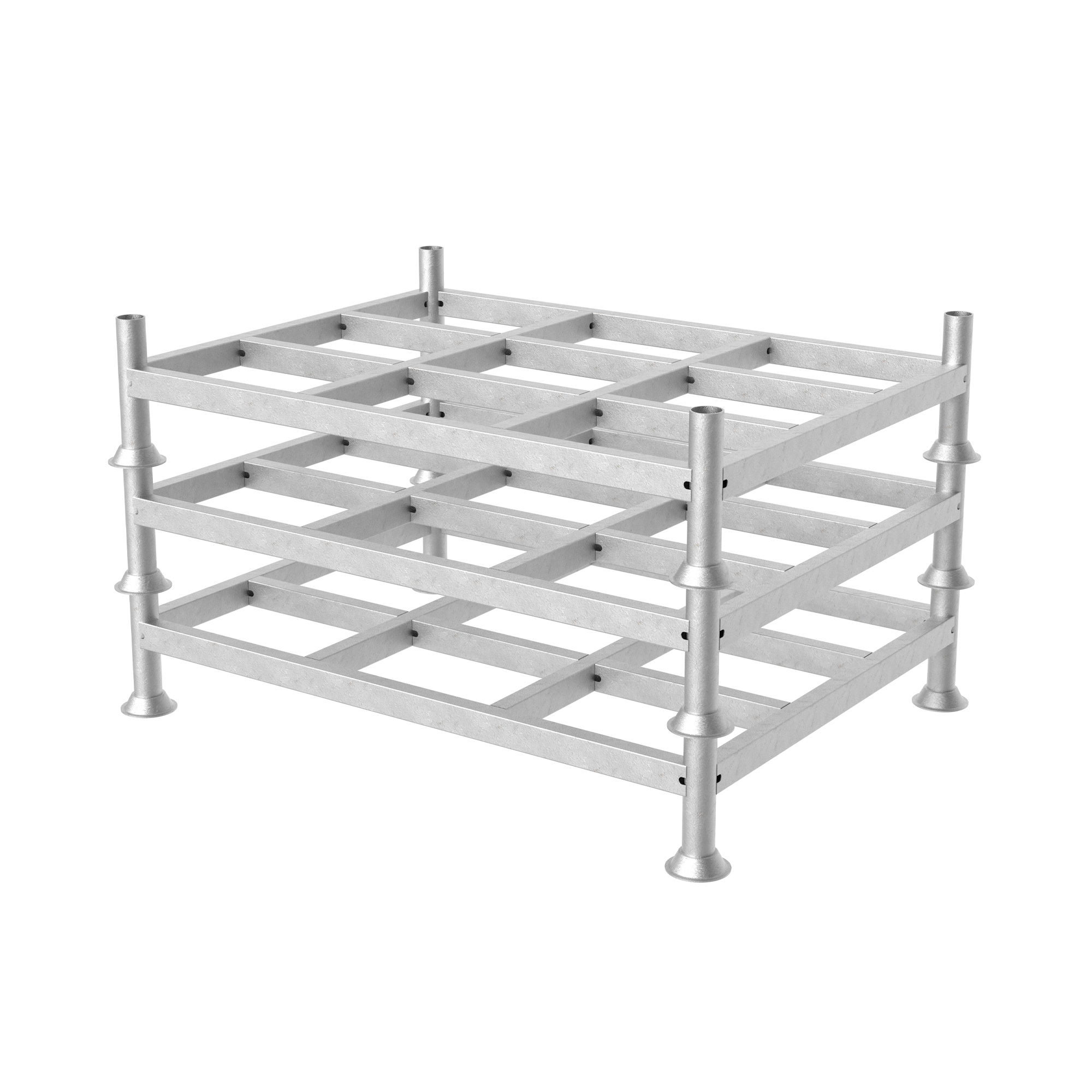 Stack Up Cage | Stackable Stillage Galvanised Base Only | Super Rack