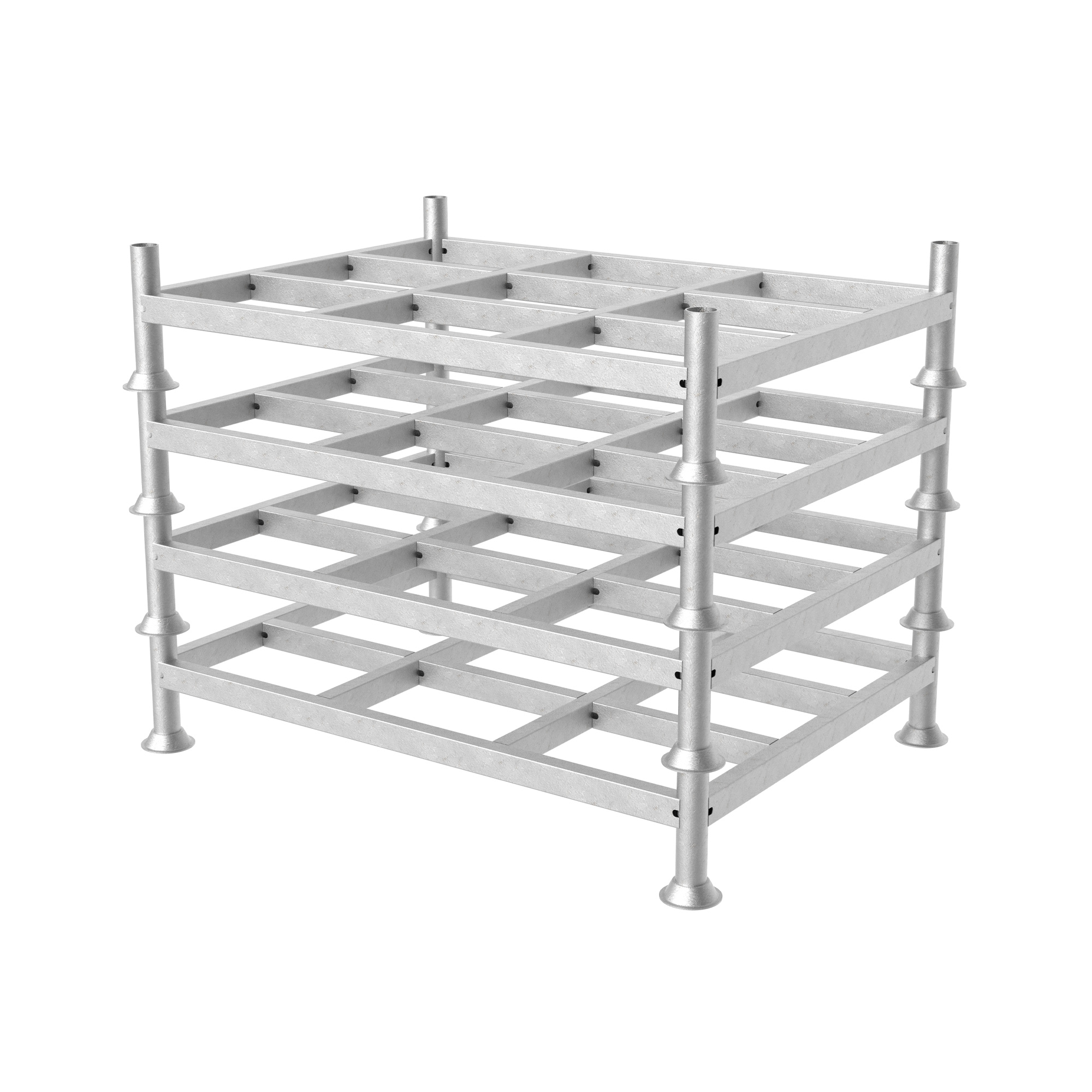 Stack Up Cage | Stackable Stillage Galvanised Base Only | Super Rack