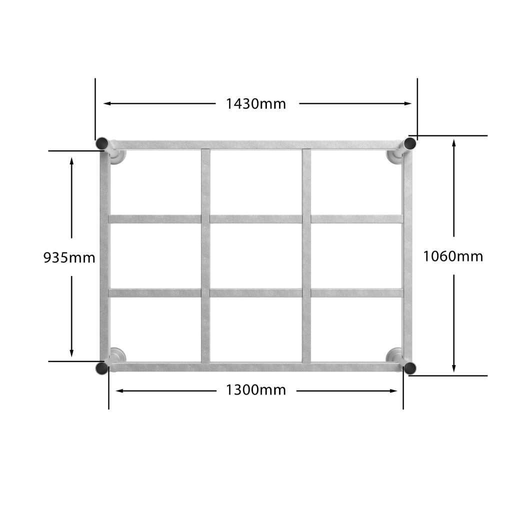 Stack Up Cage | Stackable Stillage Galvanised Base Only | Super Rack