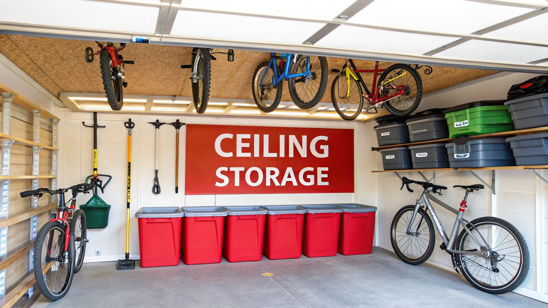 9 Clever Garage Ceiling Storage Ideas For 2025