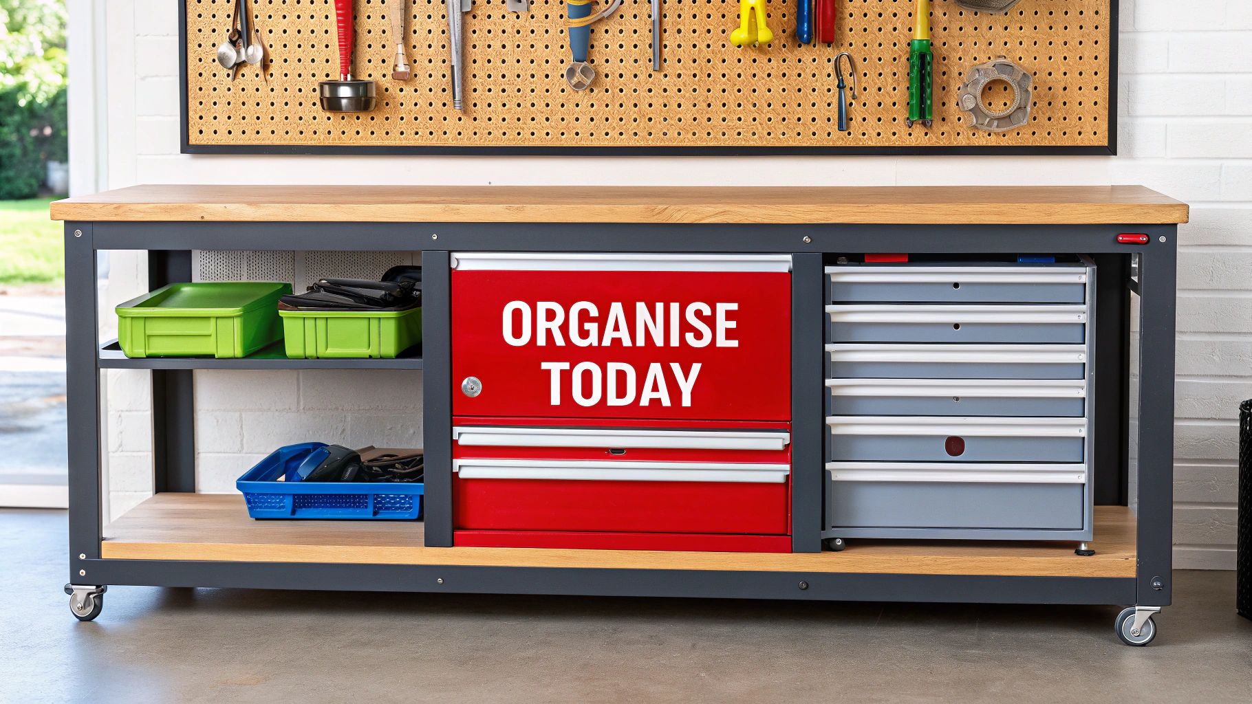 Garage Work Bench With Storage: Organise Your Workshop Today