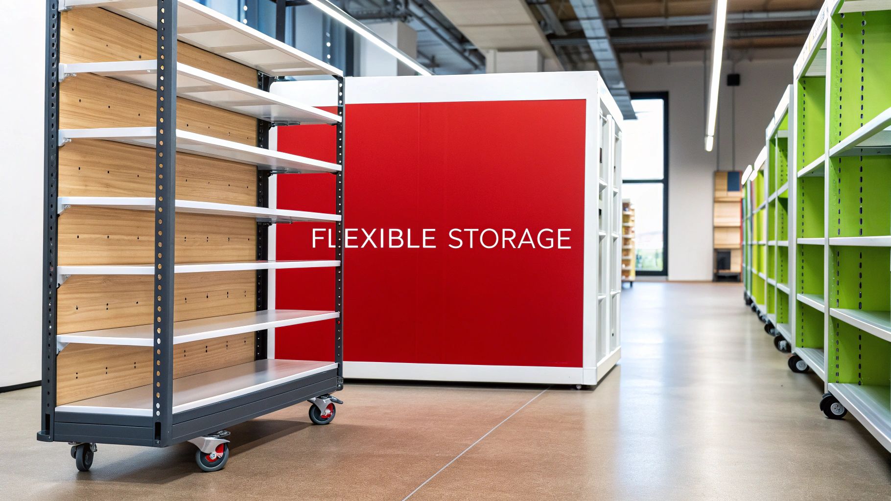 Unlock Flexible Storage With Shelving On Wheels