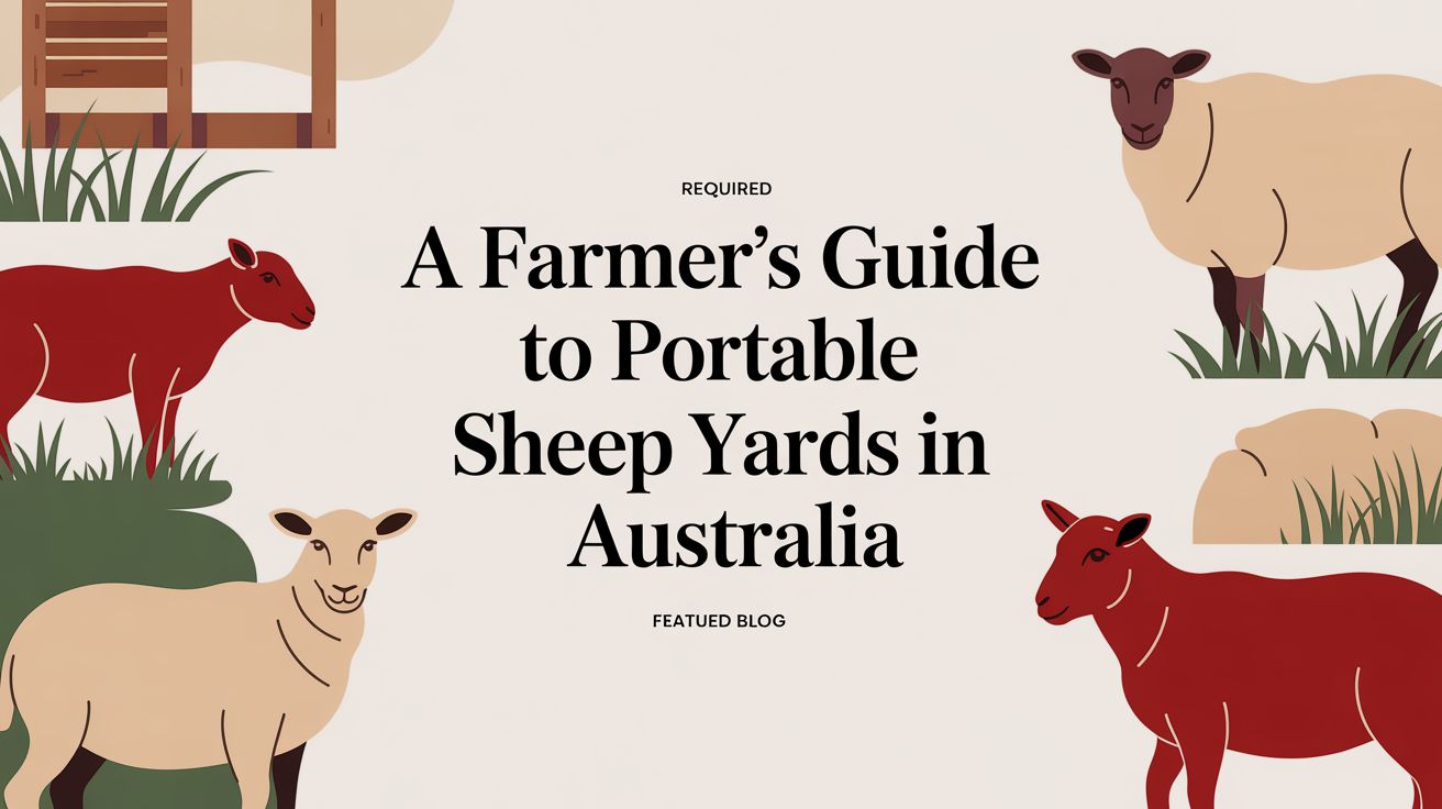 A Farmer's Guide To Portable Sheep Yards In Australia